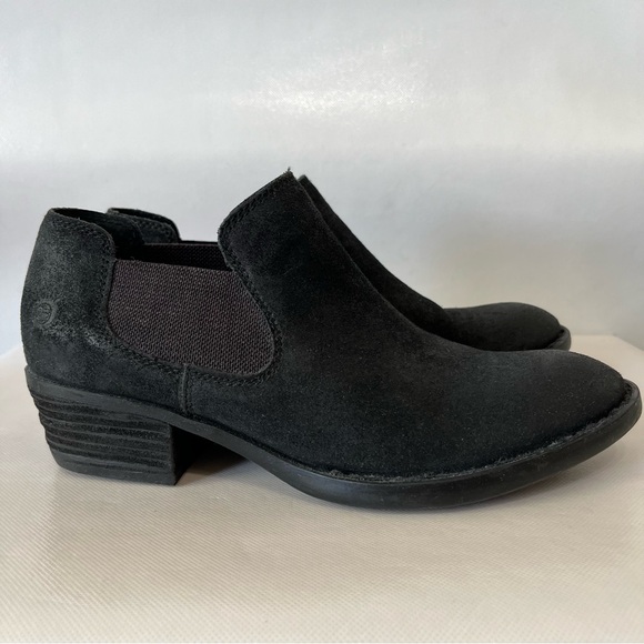Born | Shoes | Born Dallia Black Leather Ankle Booties | Poshmark